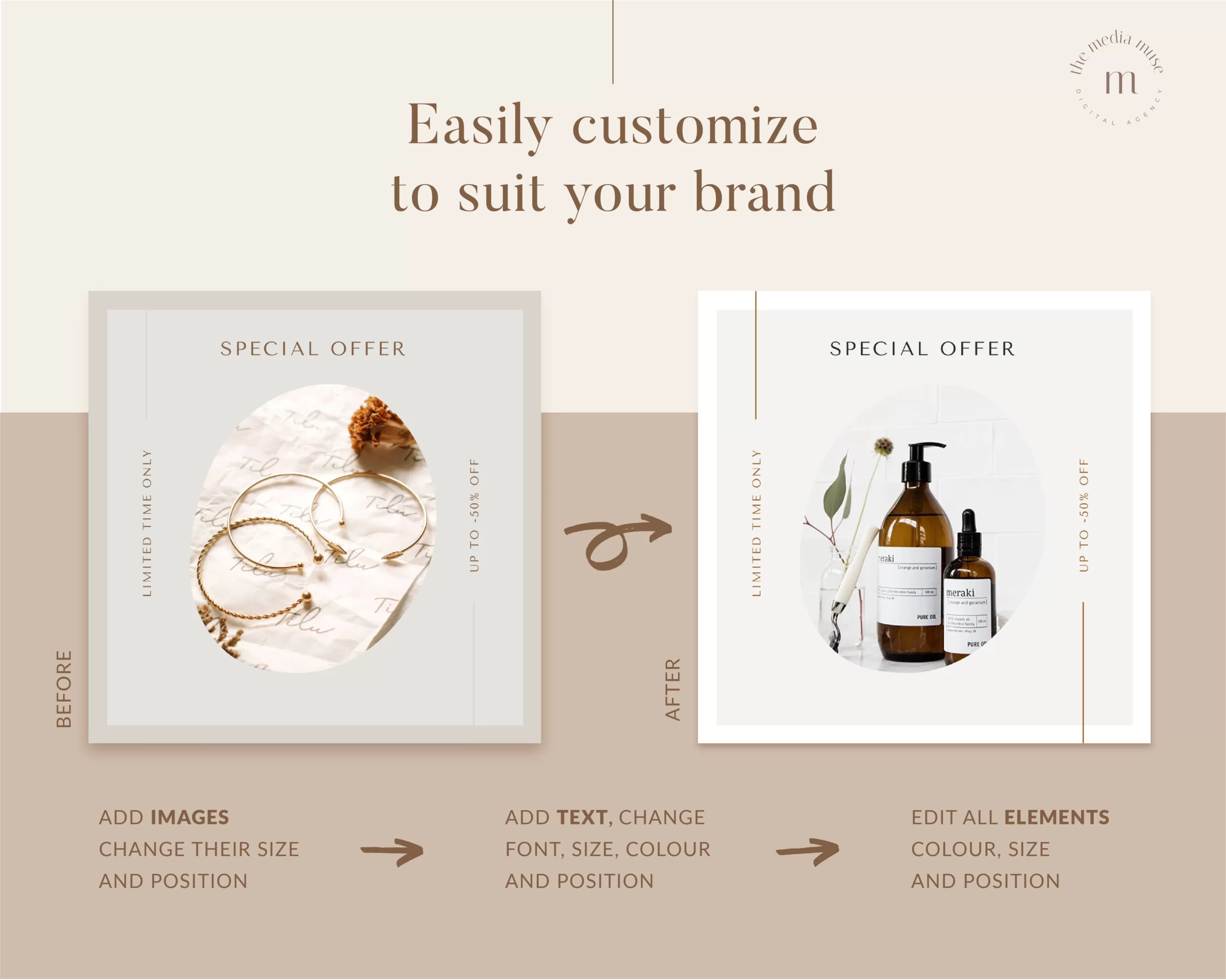 53 Jewellery Instagram post templates - Media Muse